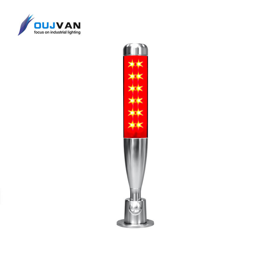 70 / Min Shiny Signal Tower Lamp DC 24V IP54 For CNC Machine Status ...